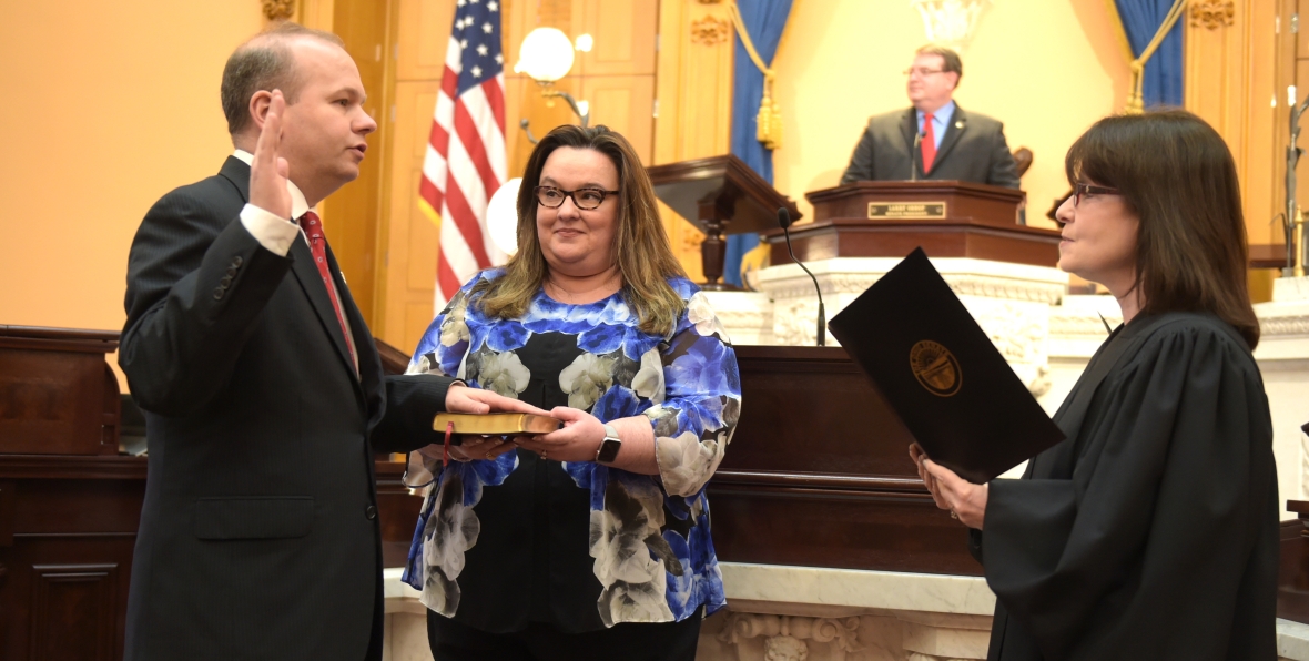 Brenner Sworn in for First Term as Ohio State Senator | Senator Andrew ...